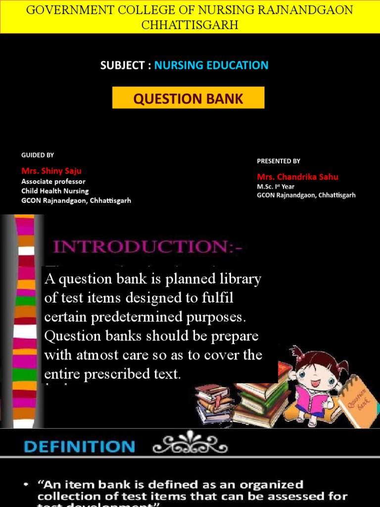Importance of Question Banks in Nursing | PDF