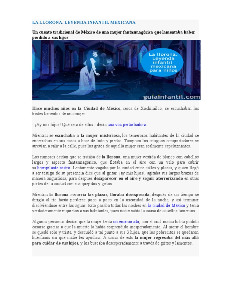 Cuento Llorona | PDF