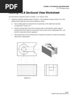 ME 114 - Engineering Drawing II: Sectioning | PDF | Plane (Geometry) | Technical Drawing