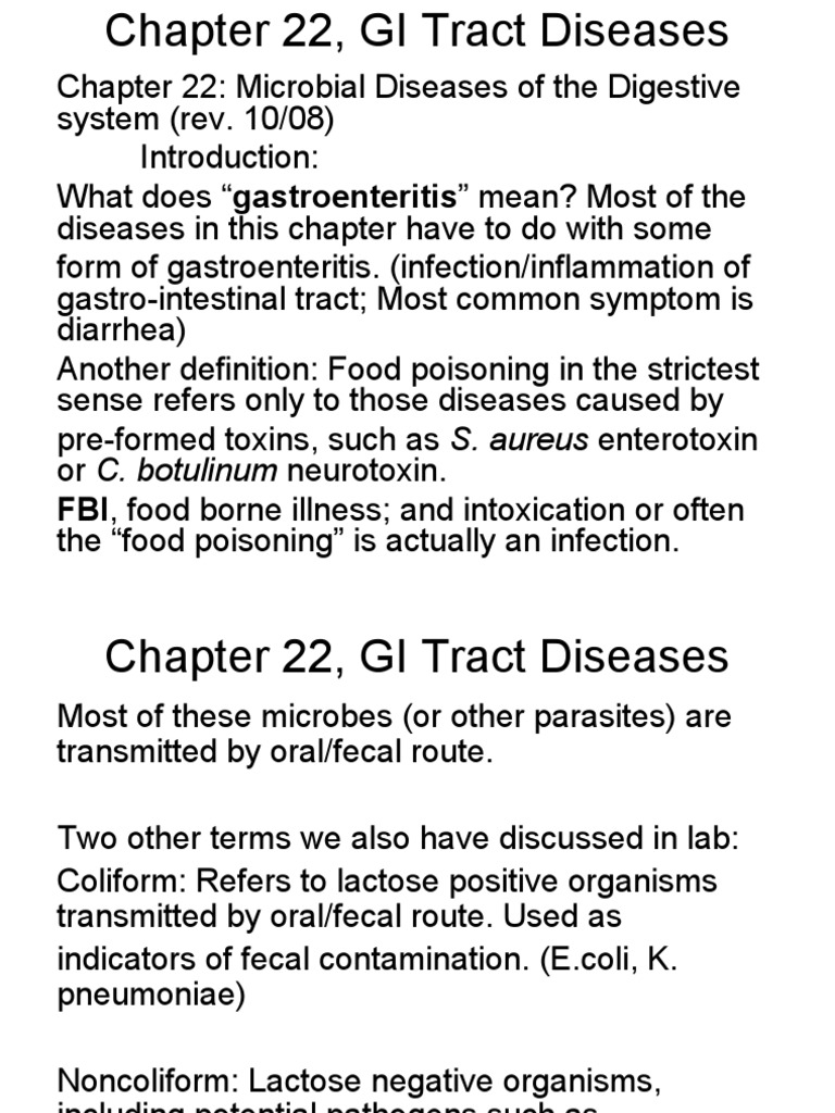 GIT Infection | PDF | Diarrhea | Foodborne Illness