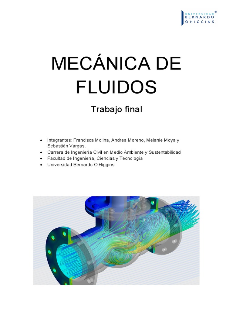 Trabajo Final de Mecánica de Fluidos 1 | PDF | Ingeniería mecánica