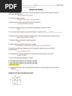 Natural Selection Study Guide Key | PDF