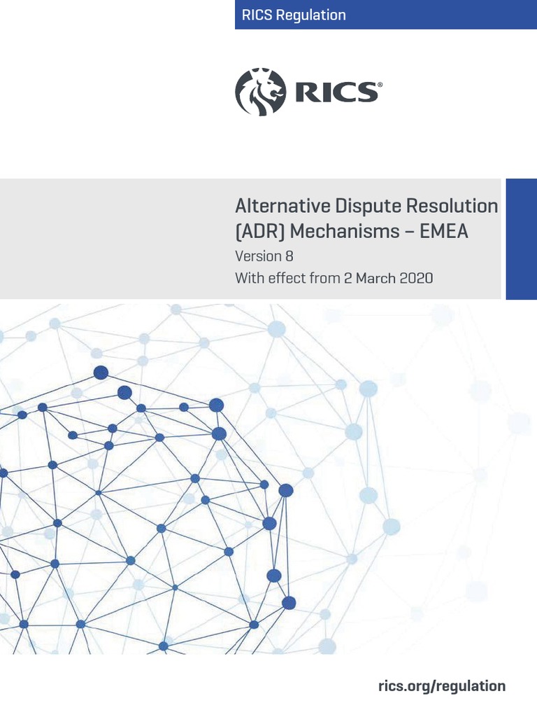 Adr Mechanisms - Emea VN 8 | PDF | Alternative Dispute Resolution | Dispute Resolution