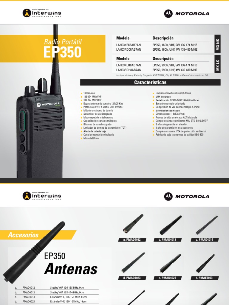 EP350 | PDF | Frecuencia ultra alta | Industrias de servicio
