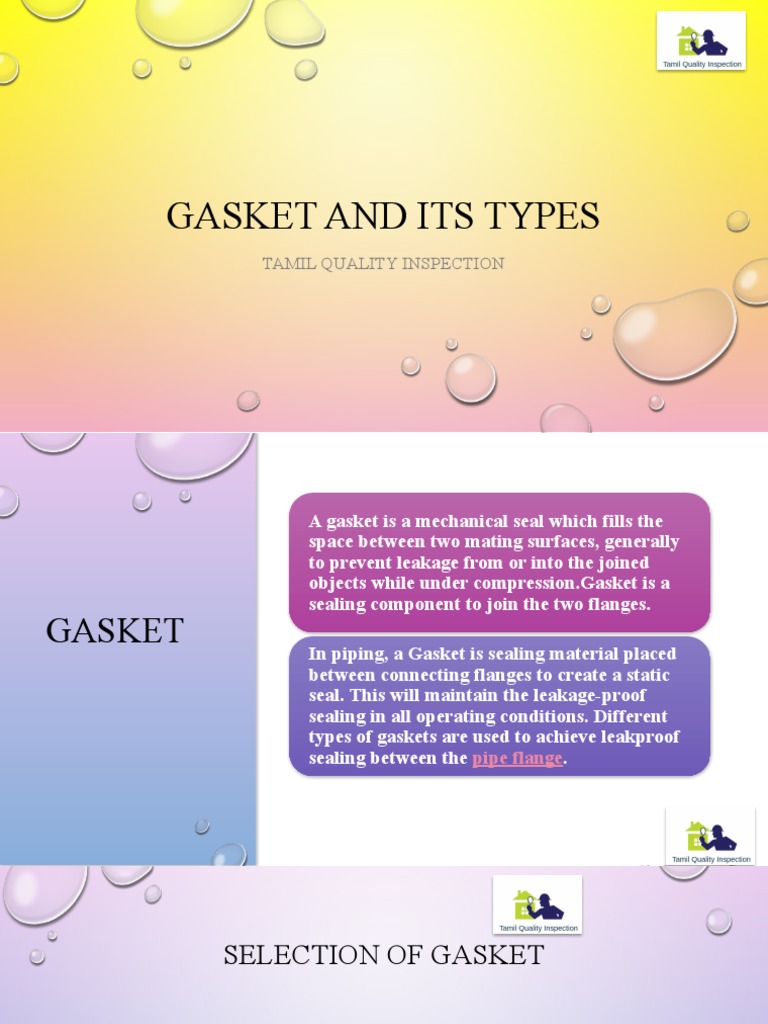 Gasket and Its Types | PDF | Pipe (Fluid Conveyance) | Applied And ...