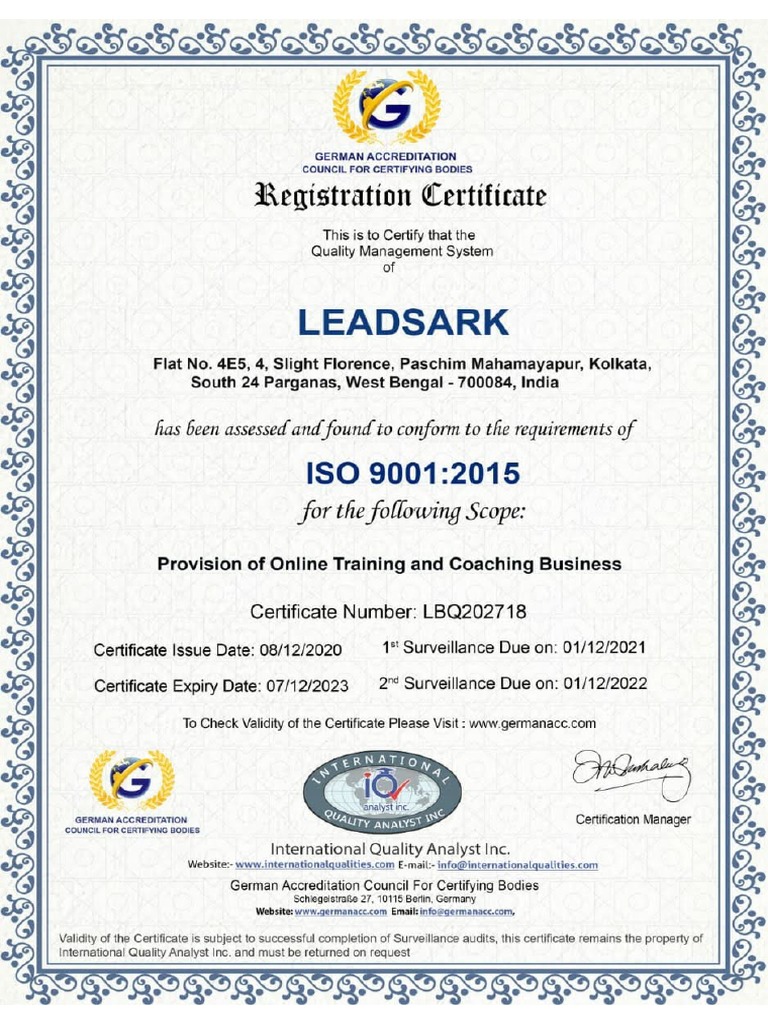 Iso Certified | PDF