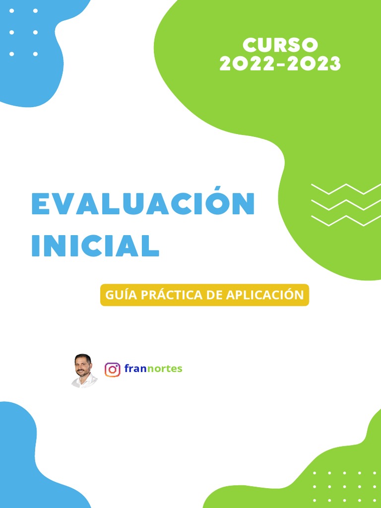 Guia Practica de Aplicacion Evaluacion Inicial 2022-2023 | PDF ...