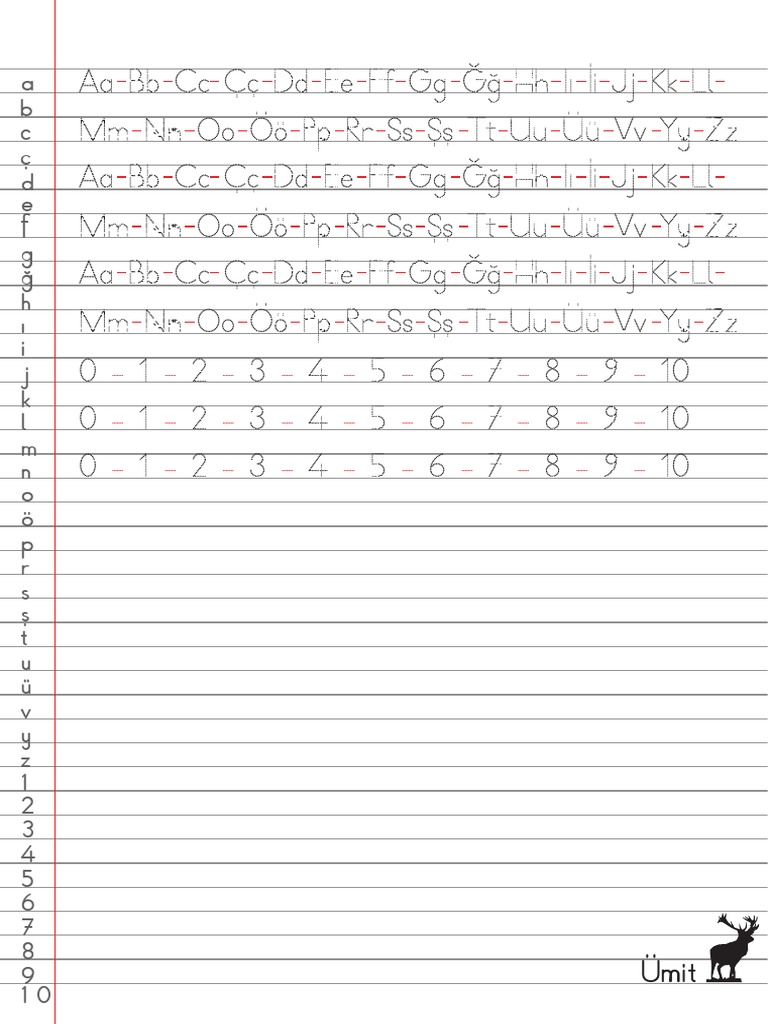 1 Sinif Turkce Defteri Yazma Alistirma Calismasi | PDF