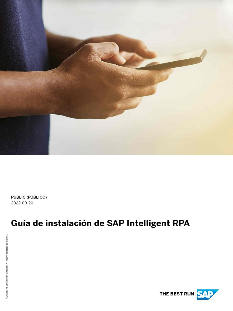 Guía de instalación de SAP Intelligent RPA | PDF | Metadatos ...