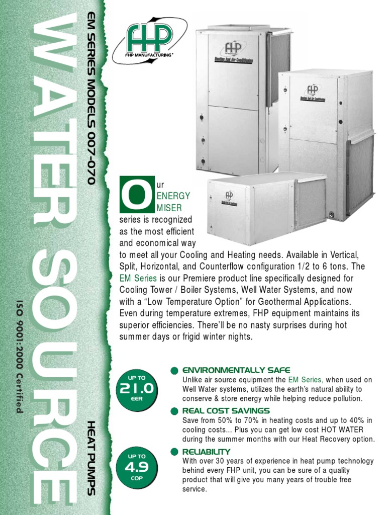 FHP EM Series Heat Pumps Overview | PDF | Building Automation ...