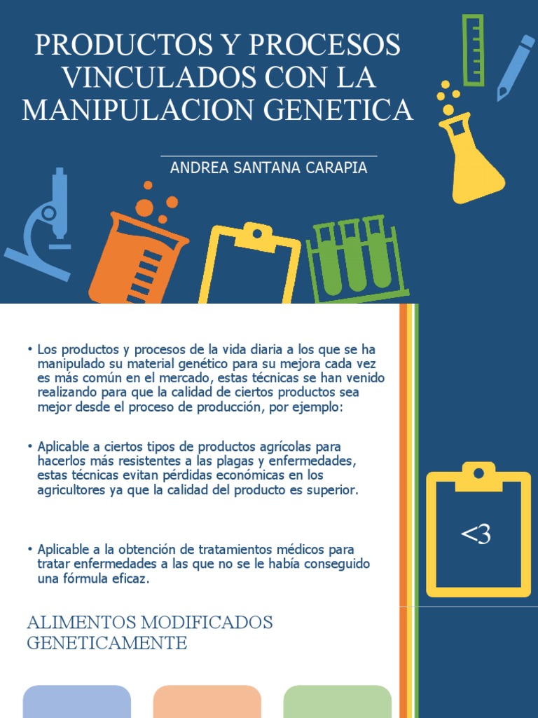 Productos y Procesos Vinculados Con La Manipulacion Genetica | PDF