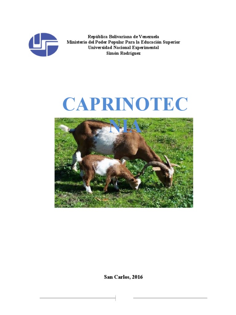Caprinotecnia | Descargar gratis PDF | Ántrax | Cabra