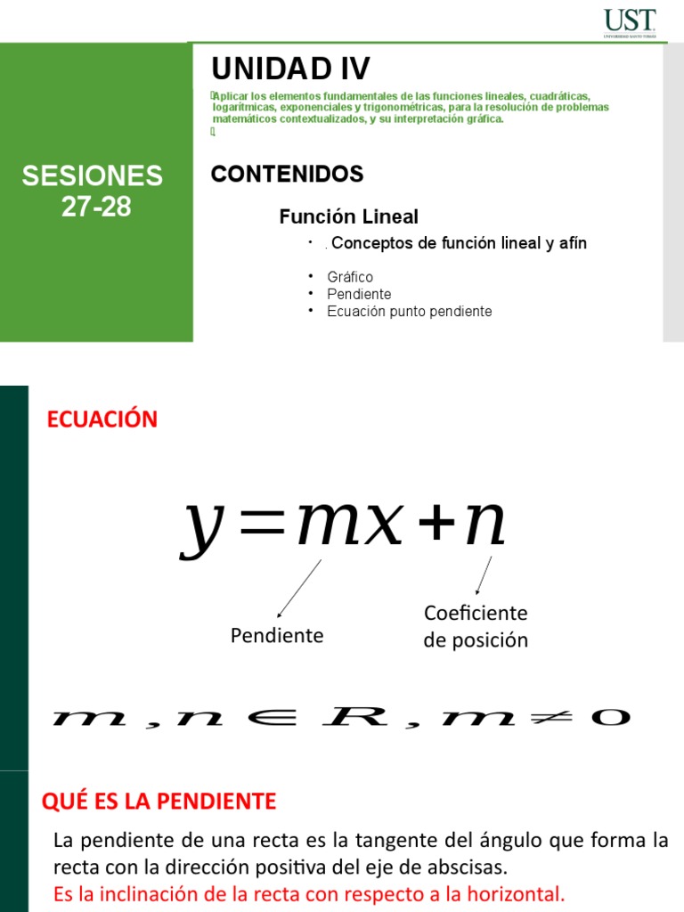 Función Lineal, Gráfico, Ecuaciones | PDF | Pendiente | Conceptos matemáticos