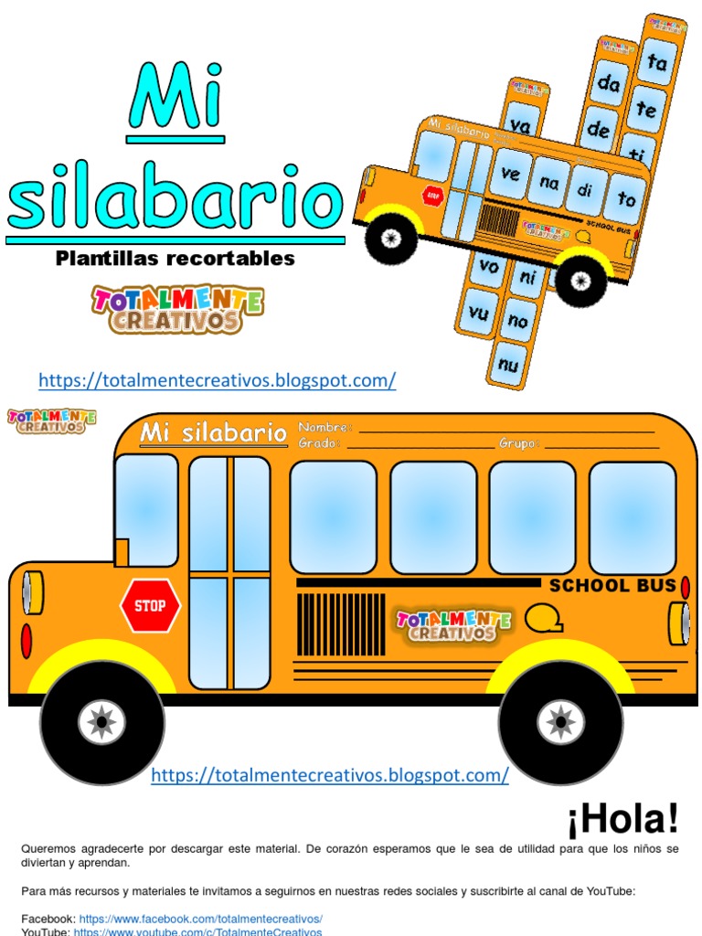 Silabario Creativo para Imprimir | PDF