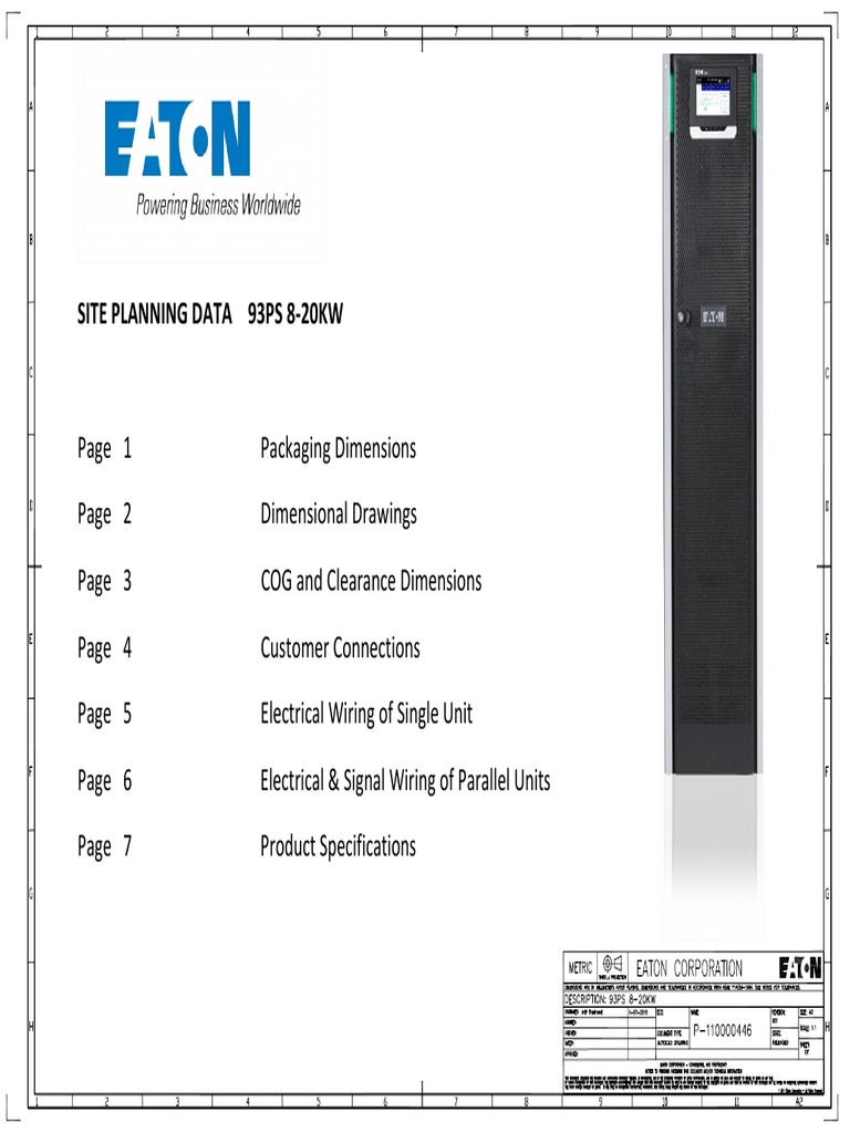Site Planning Data 93Ps 8-20Kw | PDF | Electronic Engineering ...