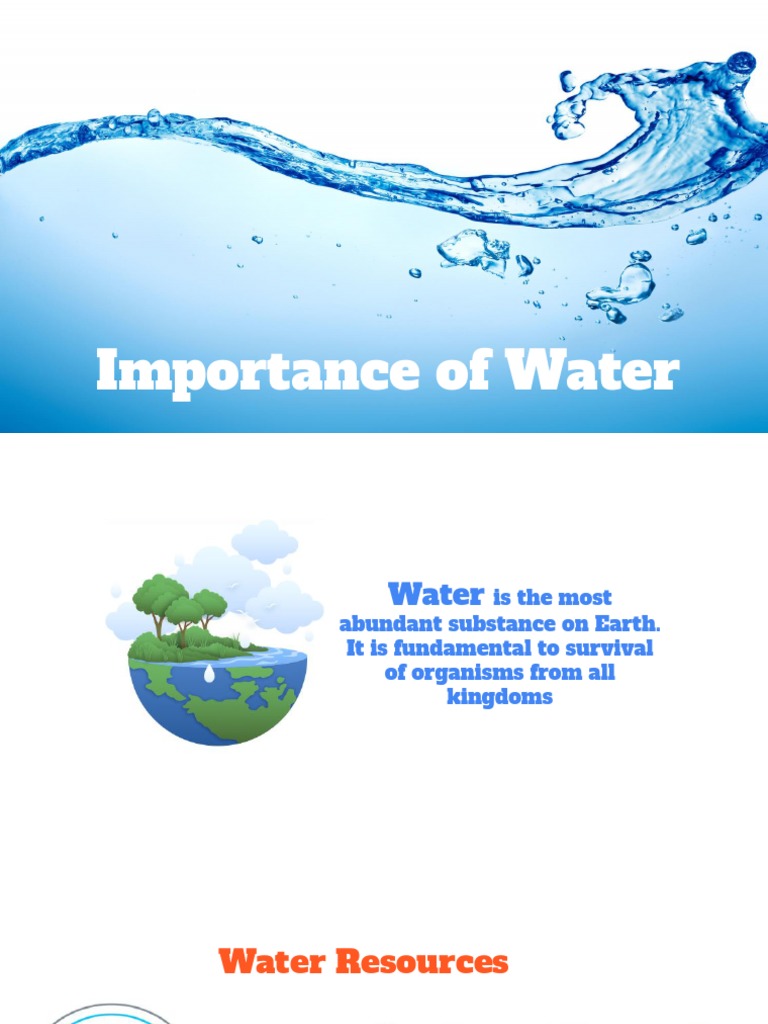 Importance of Water | PDF | Water | Water Resources