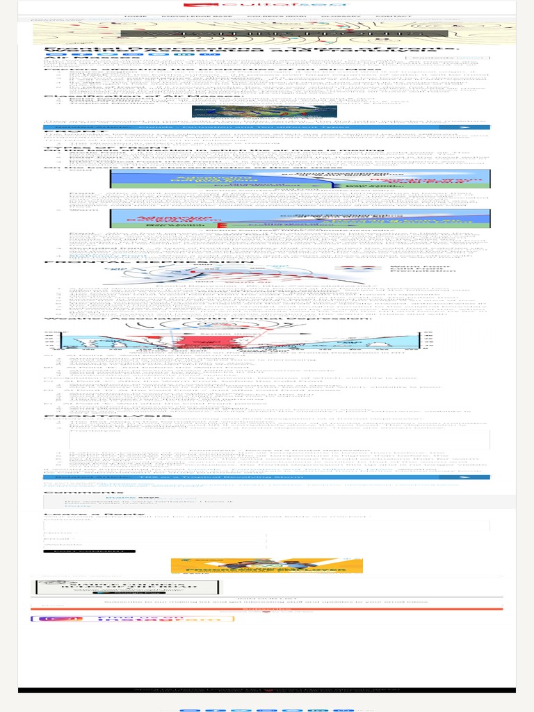 Frontal Depressions - Types of Fronts, Weather Associated and ...