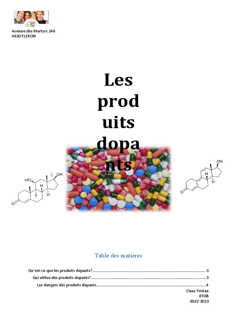 Les Produits Dopants Word 1 | PDF