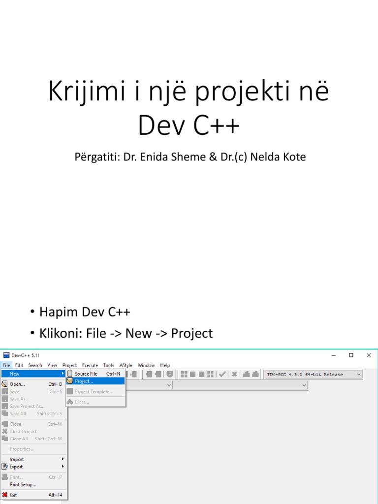 Leksioni10 Krijimi I Nje Projekti Ne C | PDF