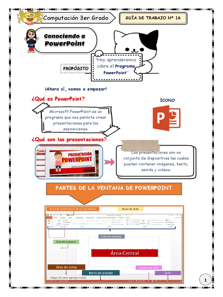 Computación 3er Grado: Conociendo A | PDF | Microsoft PowerPoint | Ciencias de la Computación