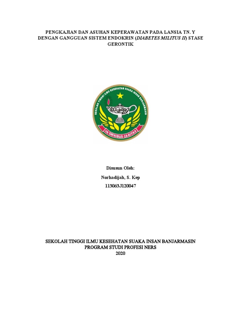 Pengkajian & Askep Stase Gerontik - Norhadijah, S. Kep | PDF