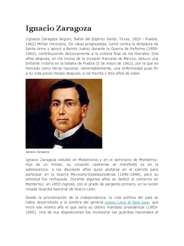 Ignacio Zaragoza | PDF | Gobierno | México independiente
