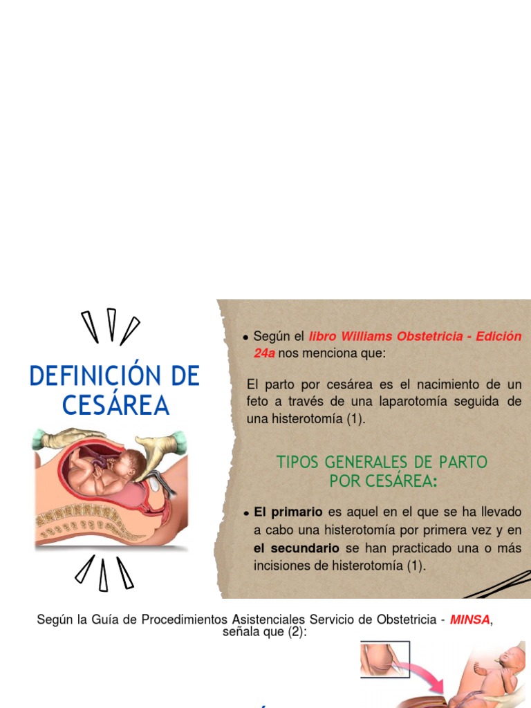DIAPOSITIVAS - CESÁREA | PDF