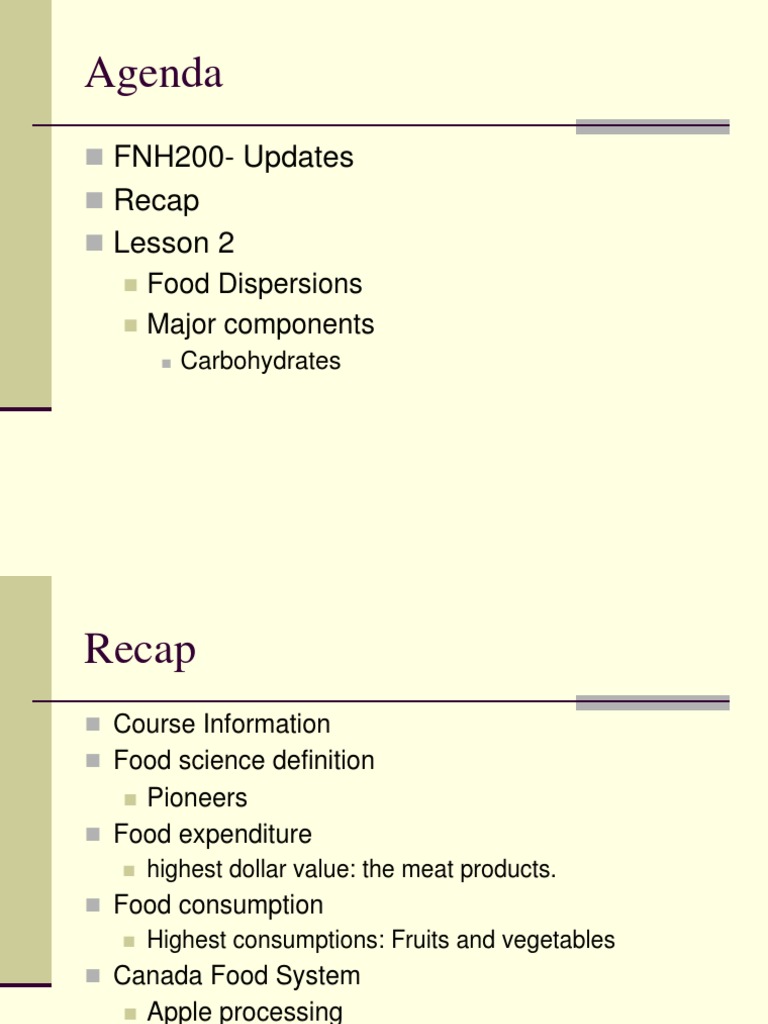Lesson 2-Dispersions-Carbs-23 | PDF | Cooking, Food & Wine | Wellness Lesson 2-Dispersions-Carbs-23 | PDF | Cooking, Food & Wine | Wellness