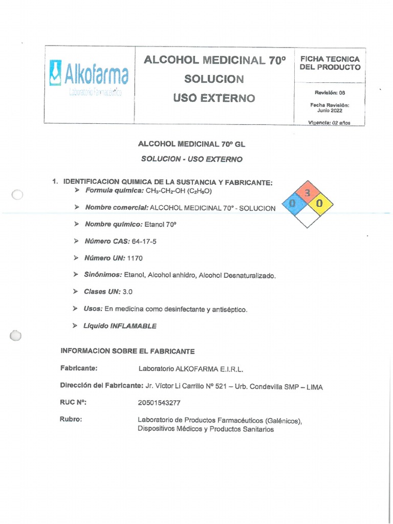 FT Alcohol | PDF