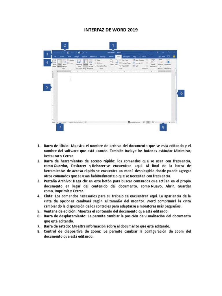 Interfaz de Word 2019 | PDF | Negocios | Arte