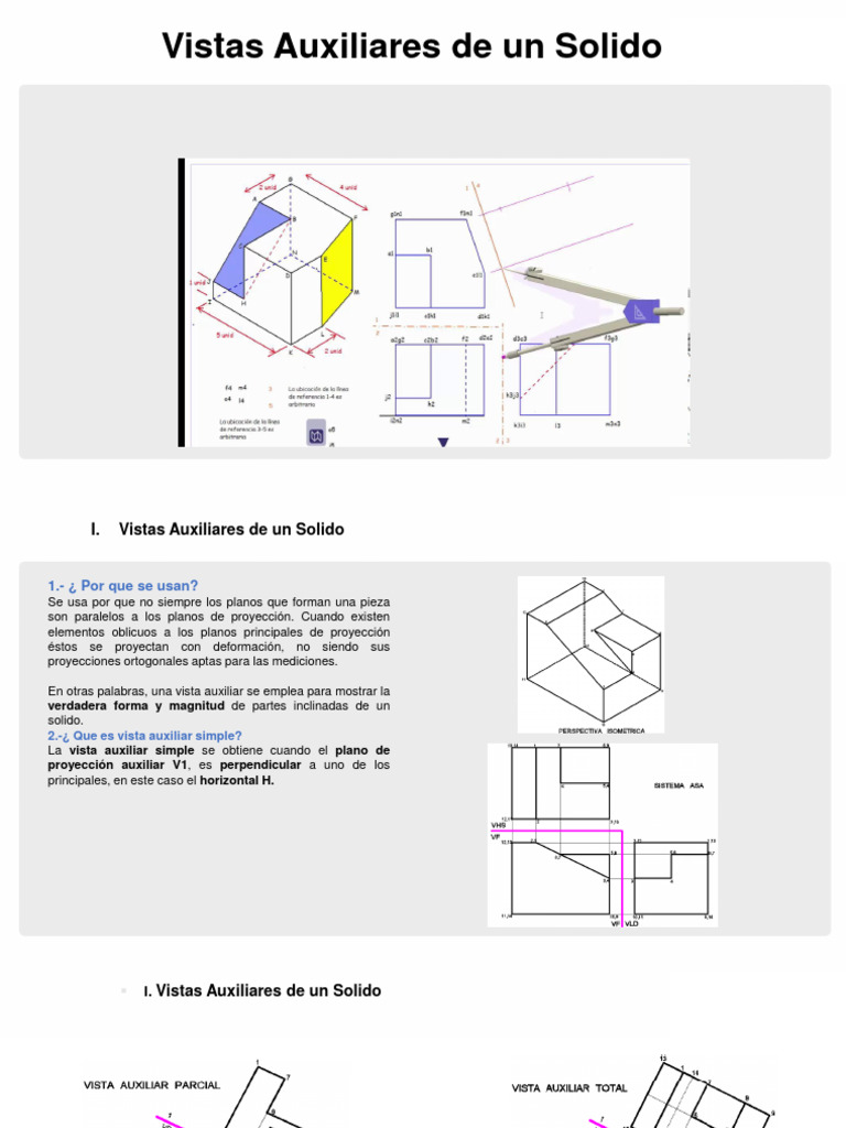 Vistas Auxiliares de Un Solido | PDF
