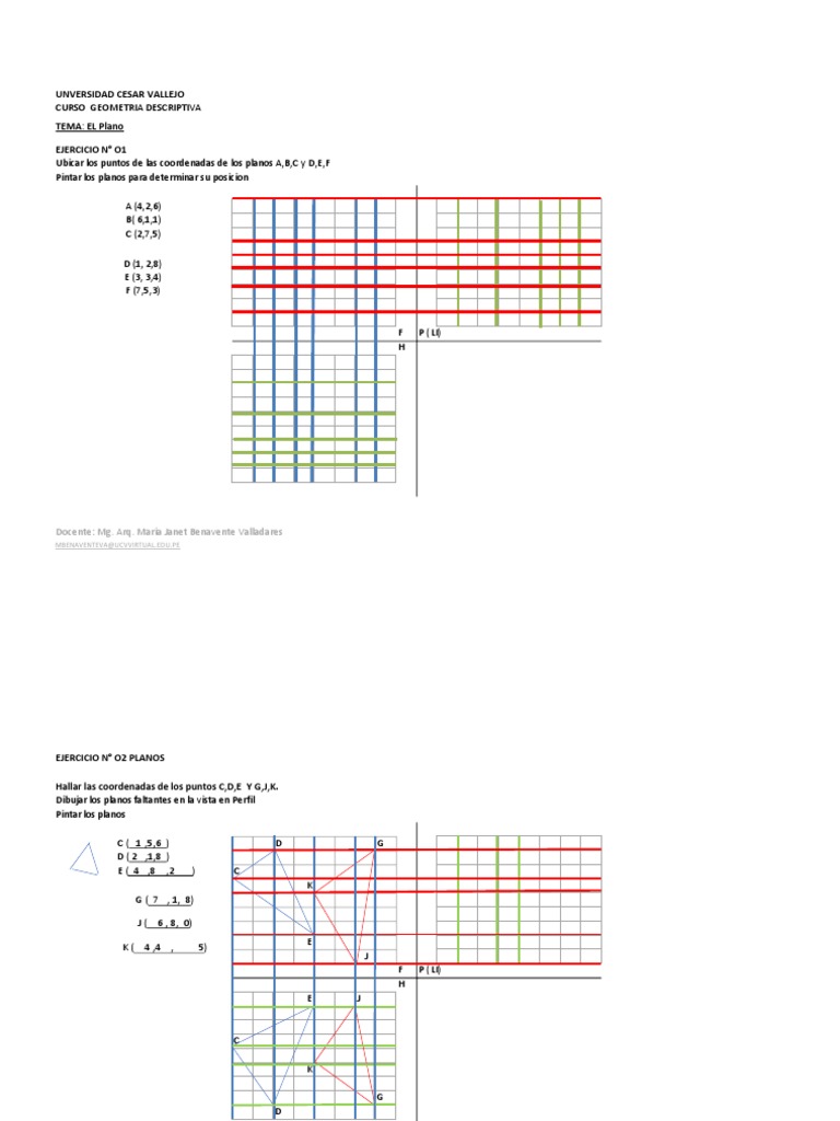 Ejercicios Lamina 2 El Plano | PDF