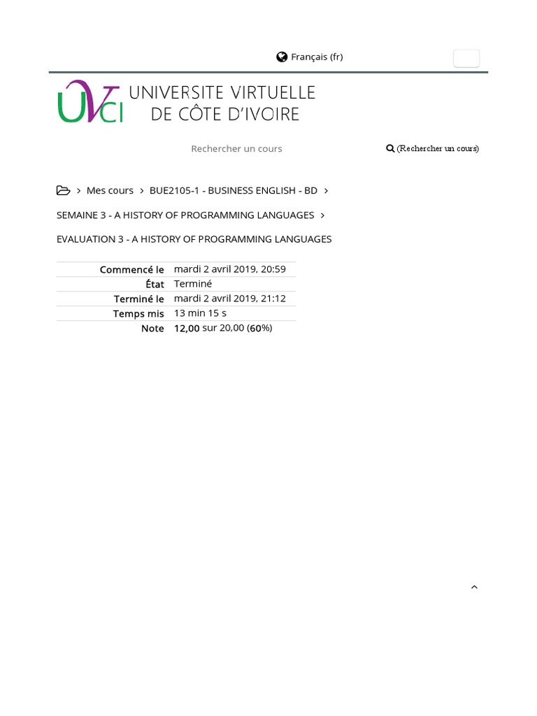 Evaluation3 Anglais | PDF | Digital Photography | Computer Programming Evaluation3 Anglais | PDF | Digital Photography | Computer Programming