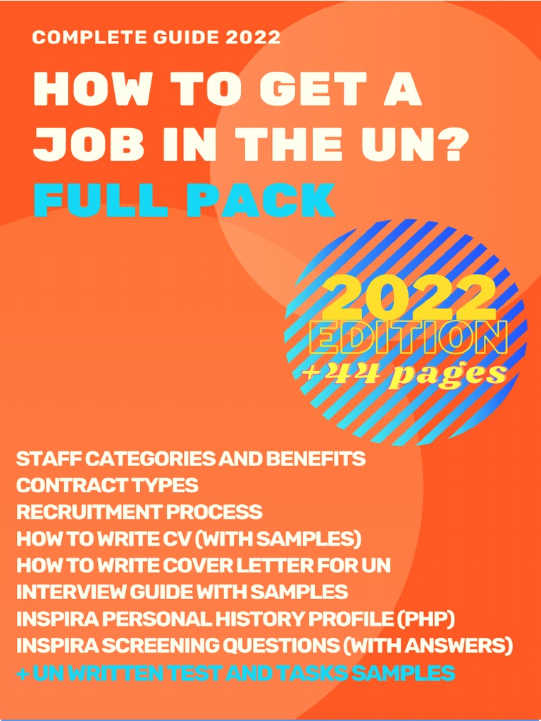 How To Get A Job at The UN 2022 - NEW Full Guide - Version 06 - 04-1 ...