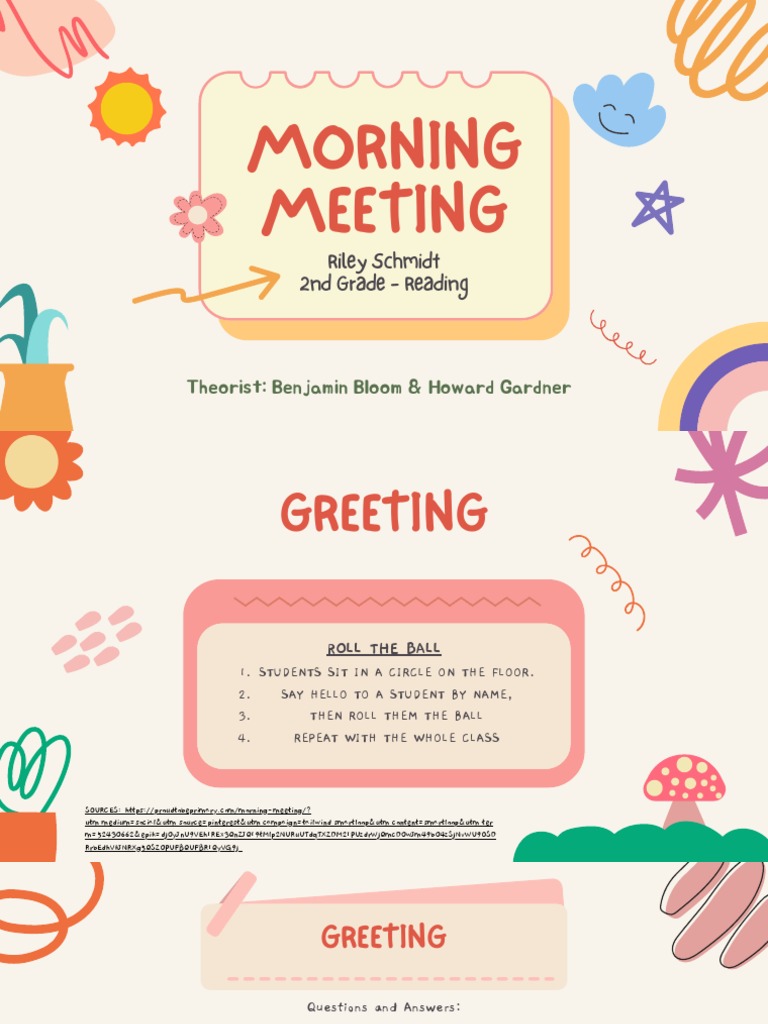 Morning Meeting | PDF | Teachers | Classroom