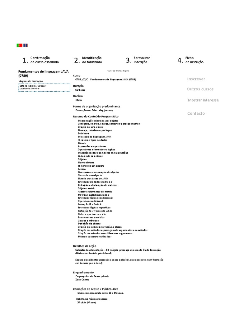 0789 Fundamentos Da Linguagem Java | Download grátis PDF | Classe ...