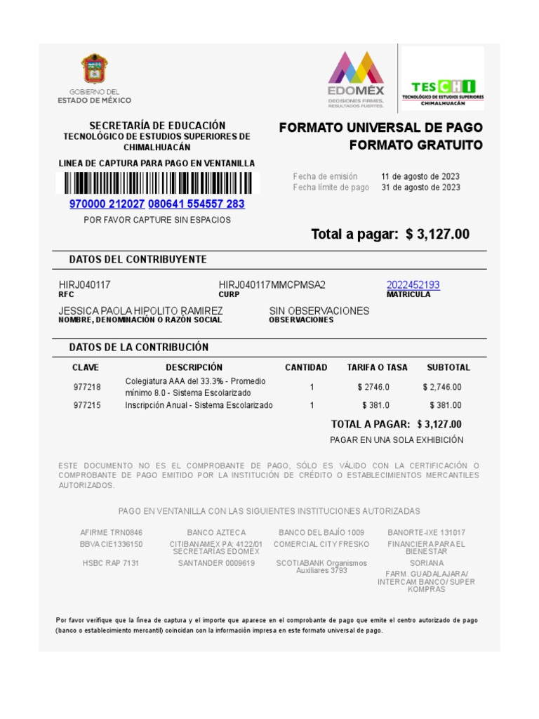 Formato de Pago Universal With Primefaces | PDF Formato de Pago Universal With Primefaces | PDF