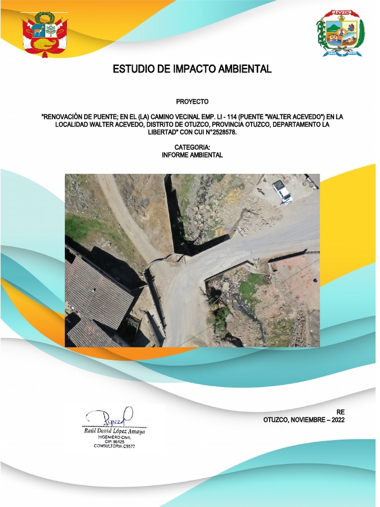 Estudio de Impacto Ambiental | PDF | Evaluación de impacto ambiental | Entorno natural