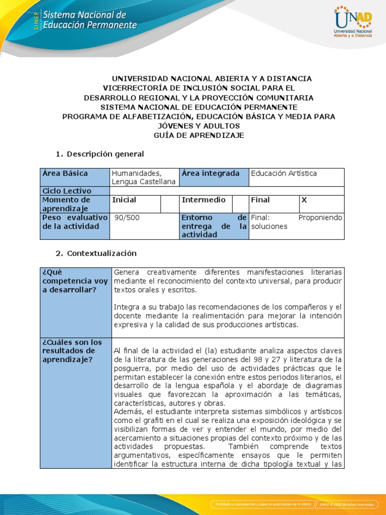 Guía de Aprendizaje 2 Entablemos Un Diàlogo de Saberes | PDF