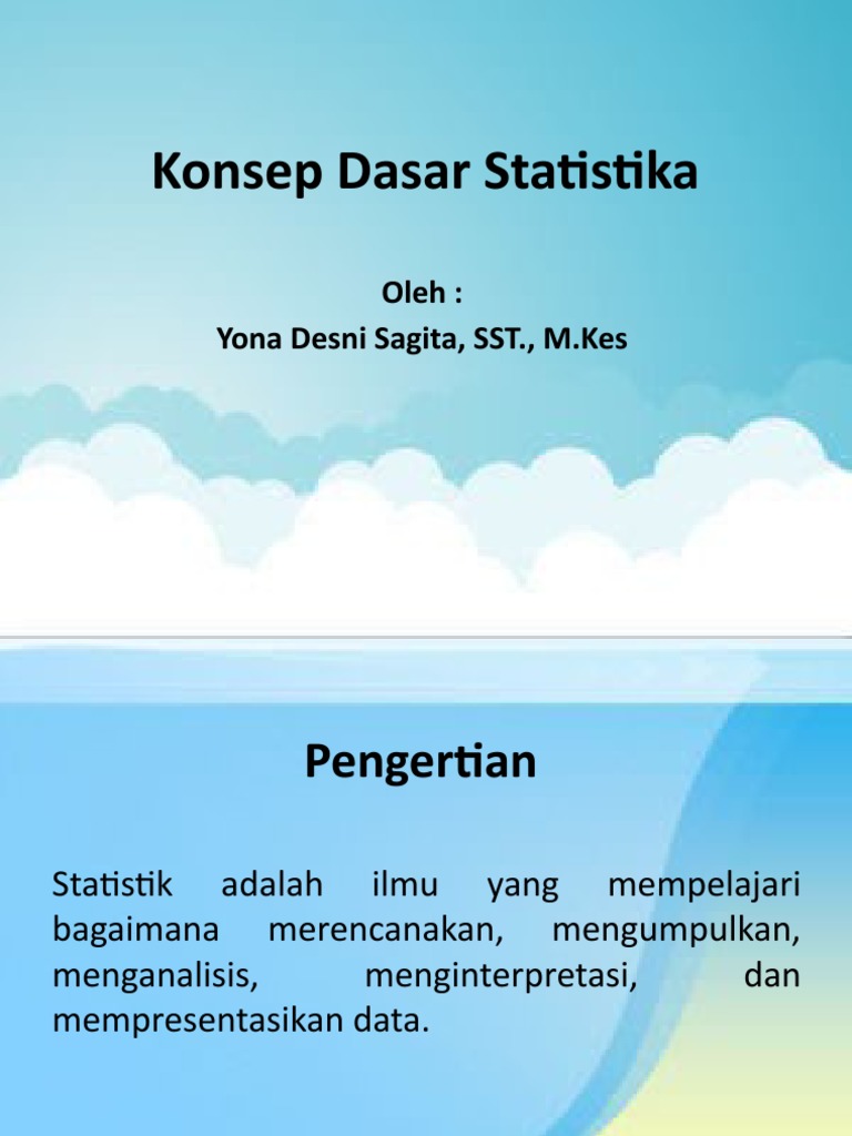 Konsep Dasar Statistika | PDF