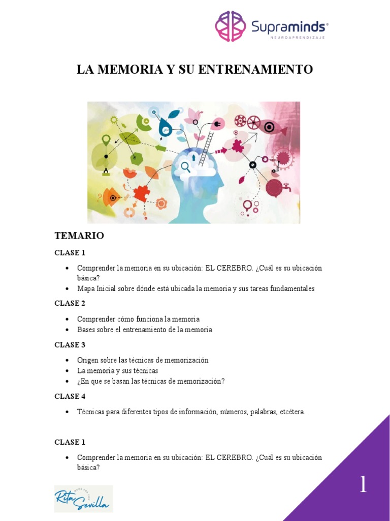 La Memoria Y Su Entrenamiento Pdf