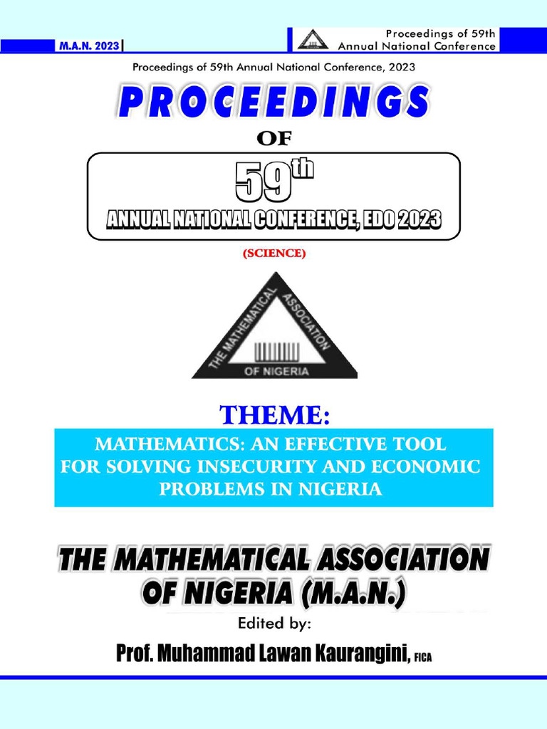 Science 59th Proceedings 2023 Final | PDF | Differential Equations | Ordinary Differential Equation