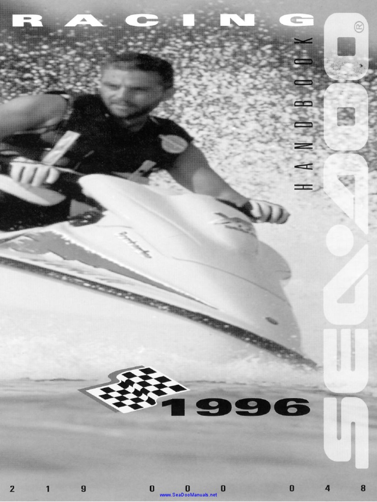 1996 Sea-Doo Racing Handbook | PDF | Carburetor | Throttle