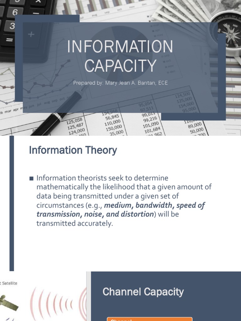 Information Capacity | PDF | Signal To Noise Ratio | Bandwidth (Signal ...