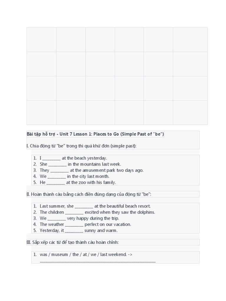 Unit 7 - Lesson 1 | PDF