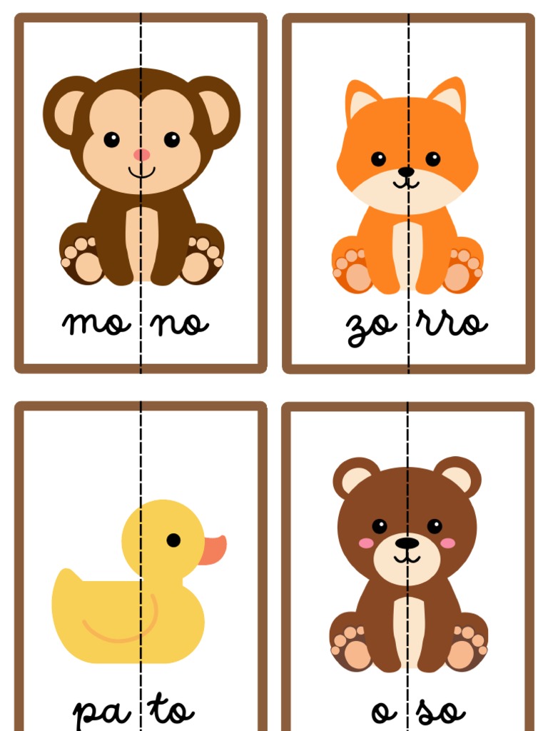 Silabas Union Rompecabezas | PDF