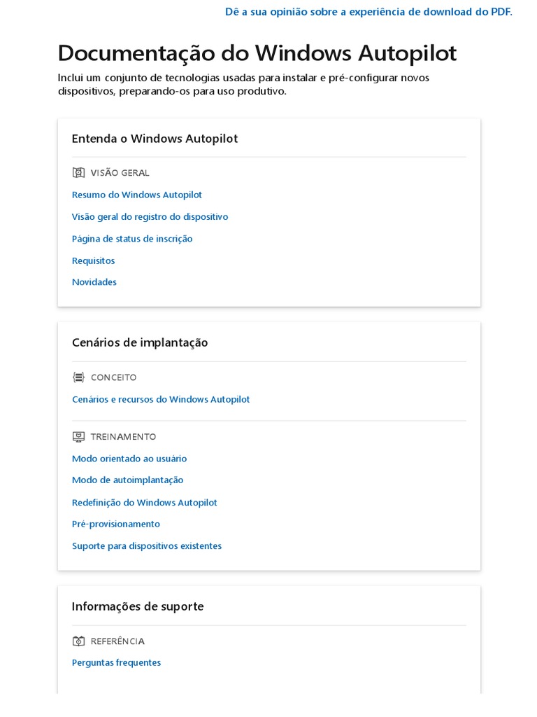 Autopilot | PDF | Windows 10 | Registro do Windows