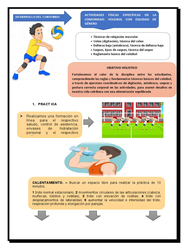 Fundamentos Del Voleibol Y Digitación Pdf Vóleibol