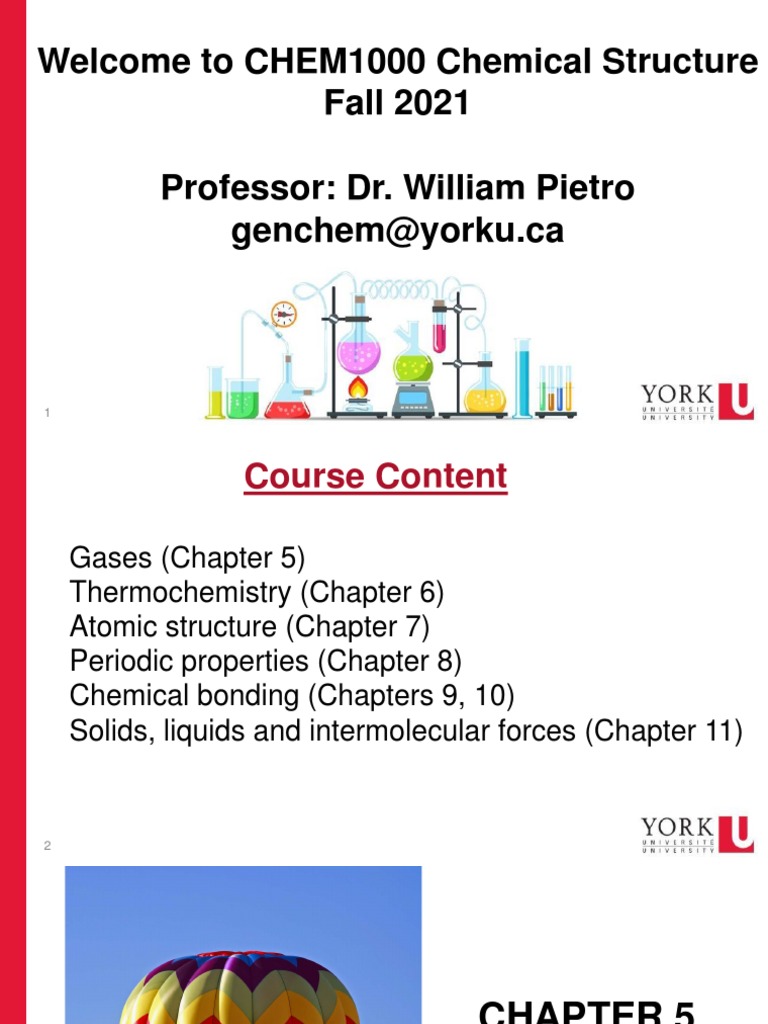 Chem Notes Chapter 5 - Gases | PDF | Gases | Pascal (Unit)