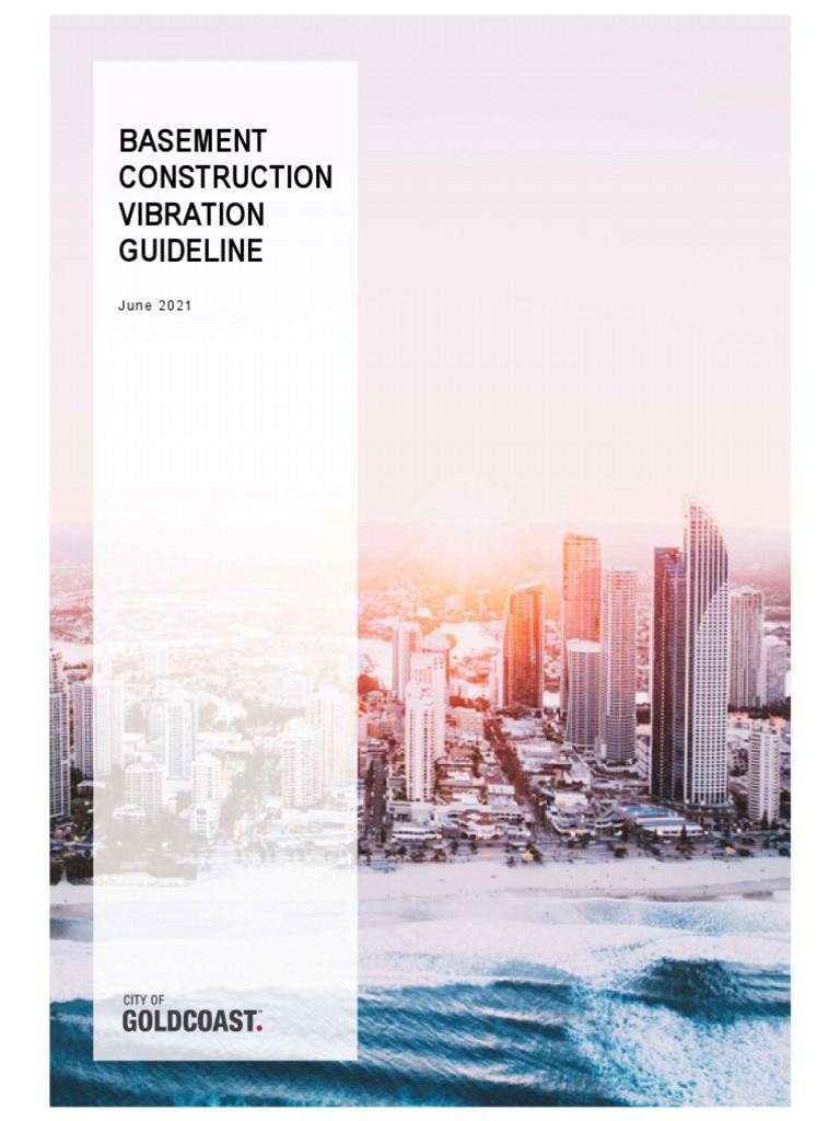 Basement Construction Vibration Guideline | PDF